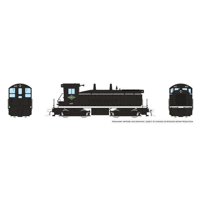 HO EMD SW9 (DC/Silent): Illinois Central - Black Scheme: #481 - Rapido ...