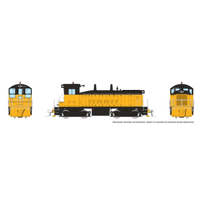 HO EMD SW9 (DC/DCC/Sound): Industrial Yellow - Rapido Trains Inc.