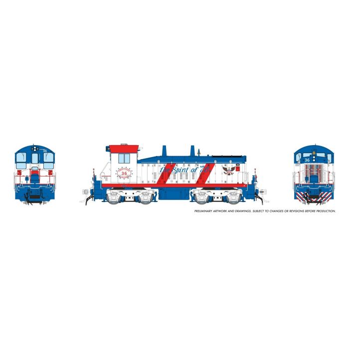 HO EMD SW9 (DC/DCC/Sound): Cambria & Indiana - Bicentennial Scheme: #36 ...