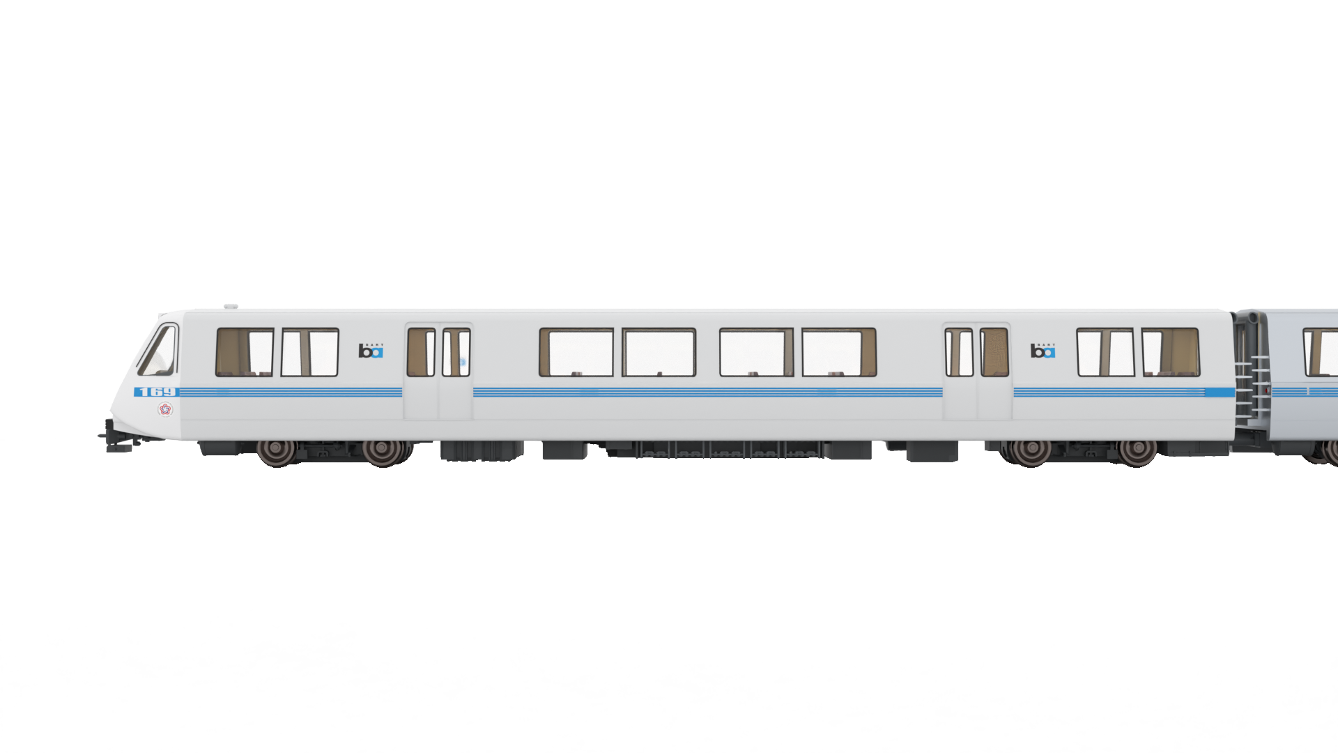 BART Legacy Cars - Transit - HO scale - Rapido Trains Inc.