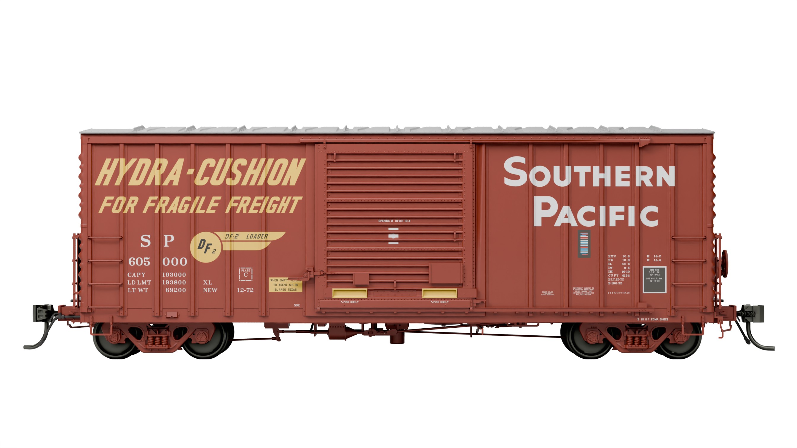 SP PC&F B-100-32 and -34 Boxcar - Freight Cars - HO scale - Rapido ...