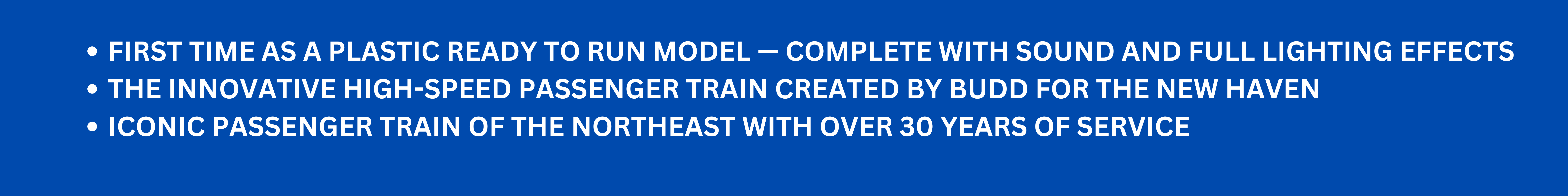 Roger Williams - Complete Trains - HO scale - Rapido Trains Inc.